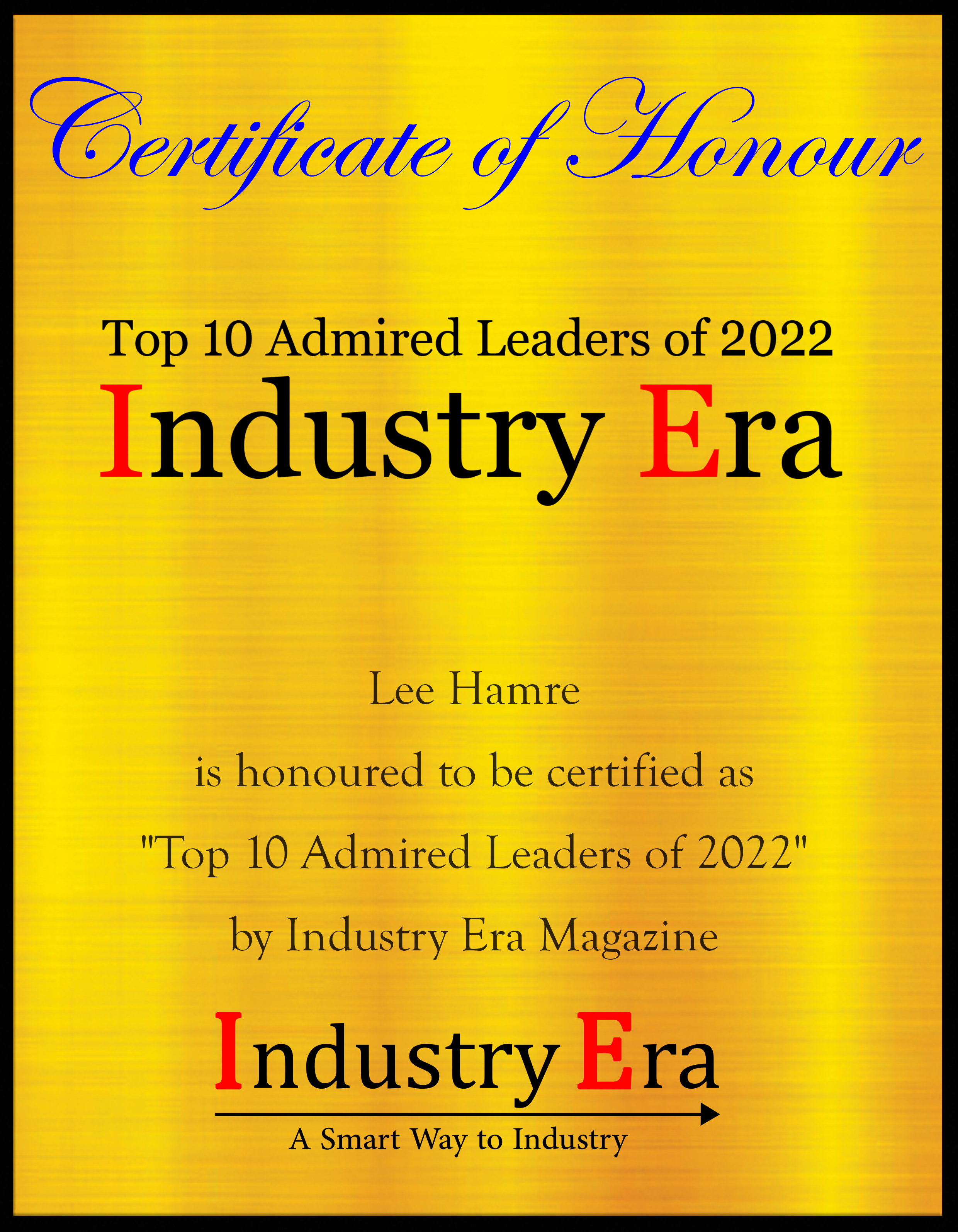 Lee Hamre, Founder & CEO of AmeraMex International, Inc, Top 10 Admired ...