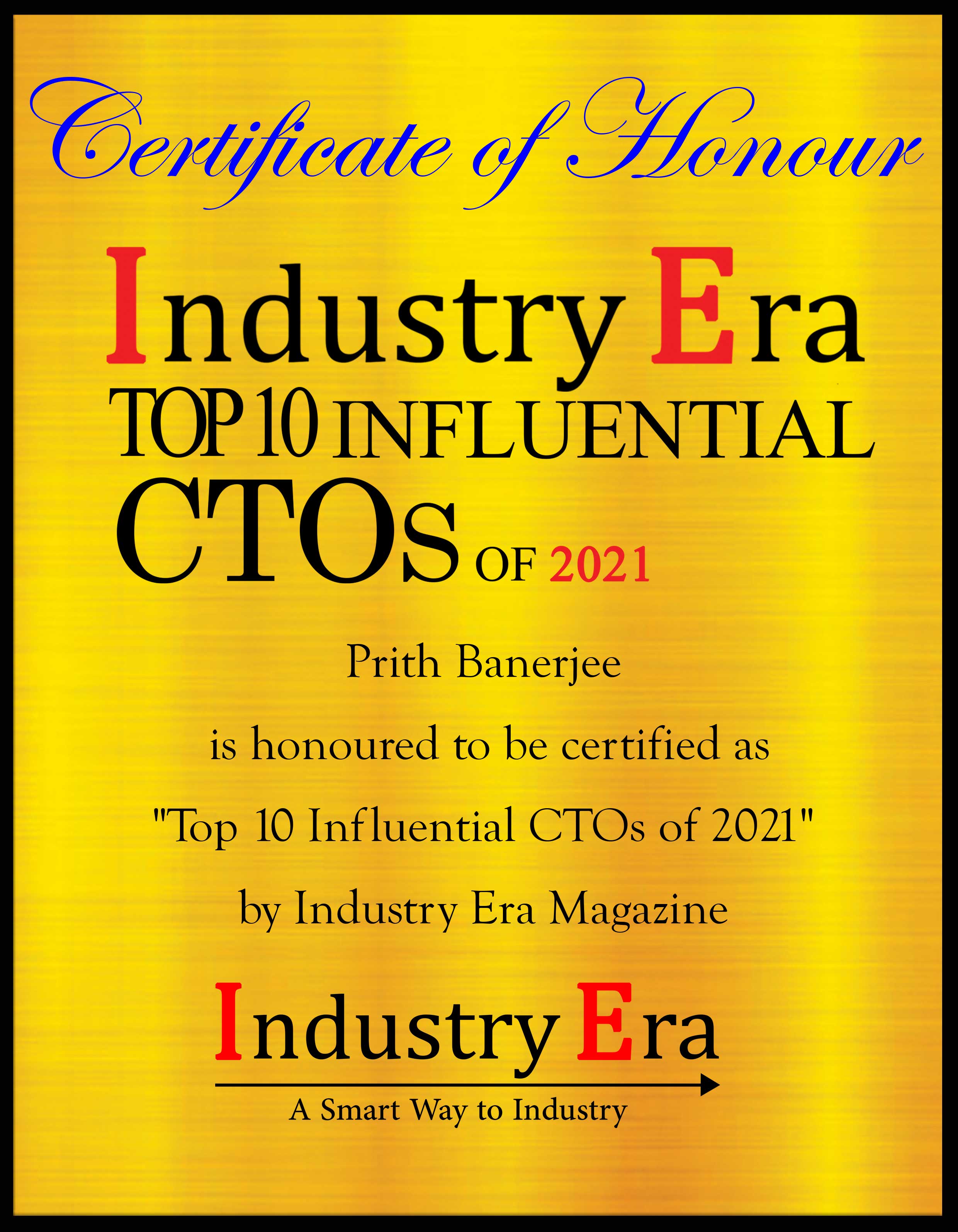 Prith Banerjee, Chief Technology Officer of Ansys Inc, Top 10 Influential CTOs of 2021 ...