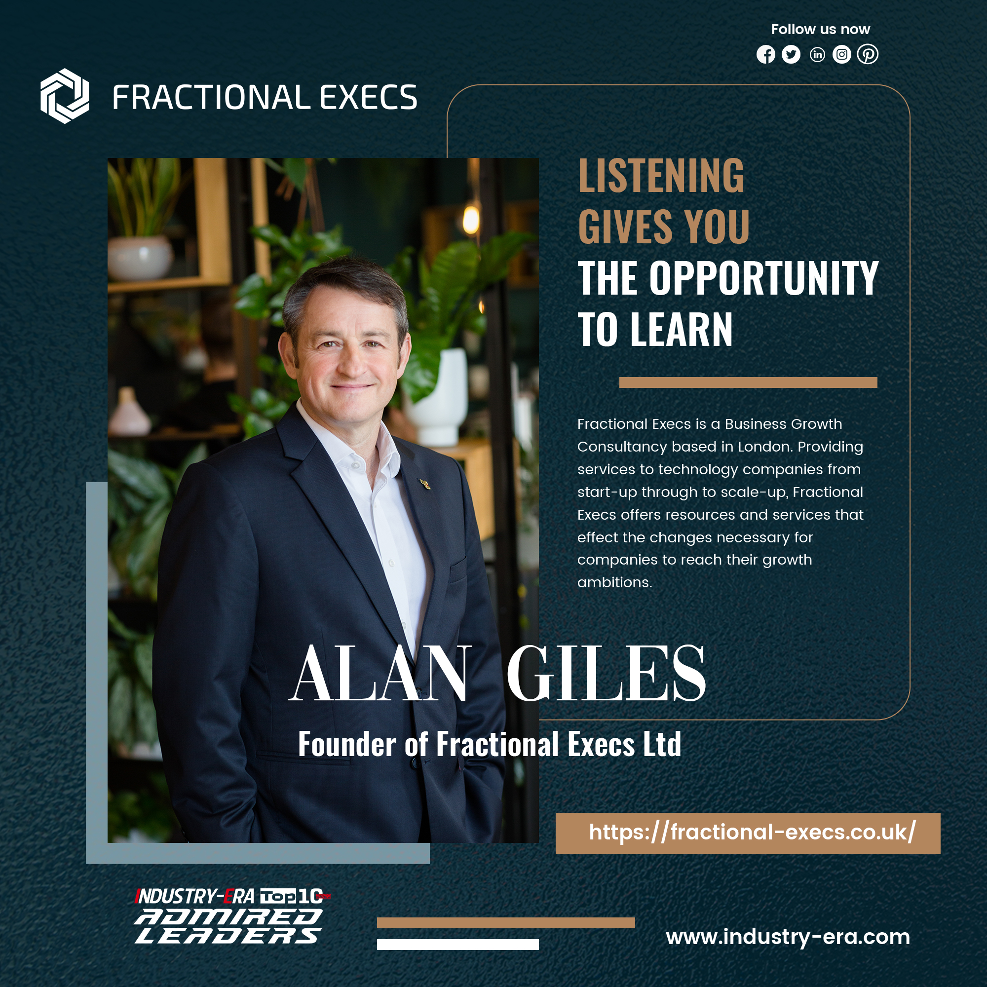 Alan Giles, Founder of Fractional Execs Ltd, Top 10 Admired Leaders of ...