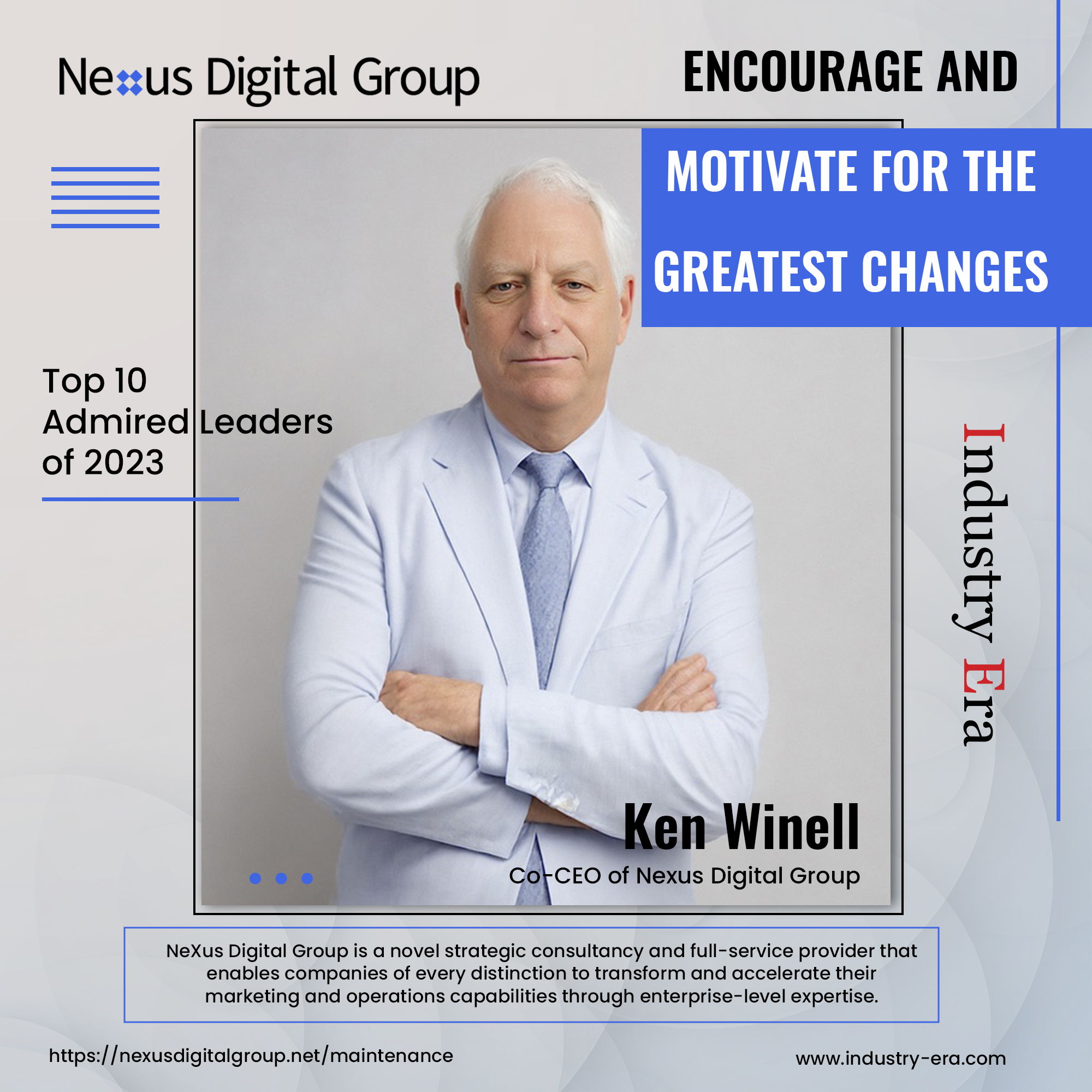 Ken Winell, Co-CEO of Nexus Digital Group, Top 10 Admired Leaders of ...