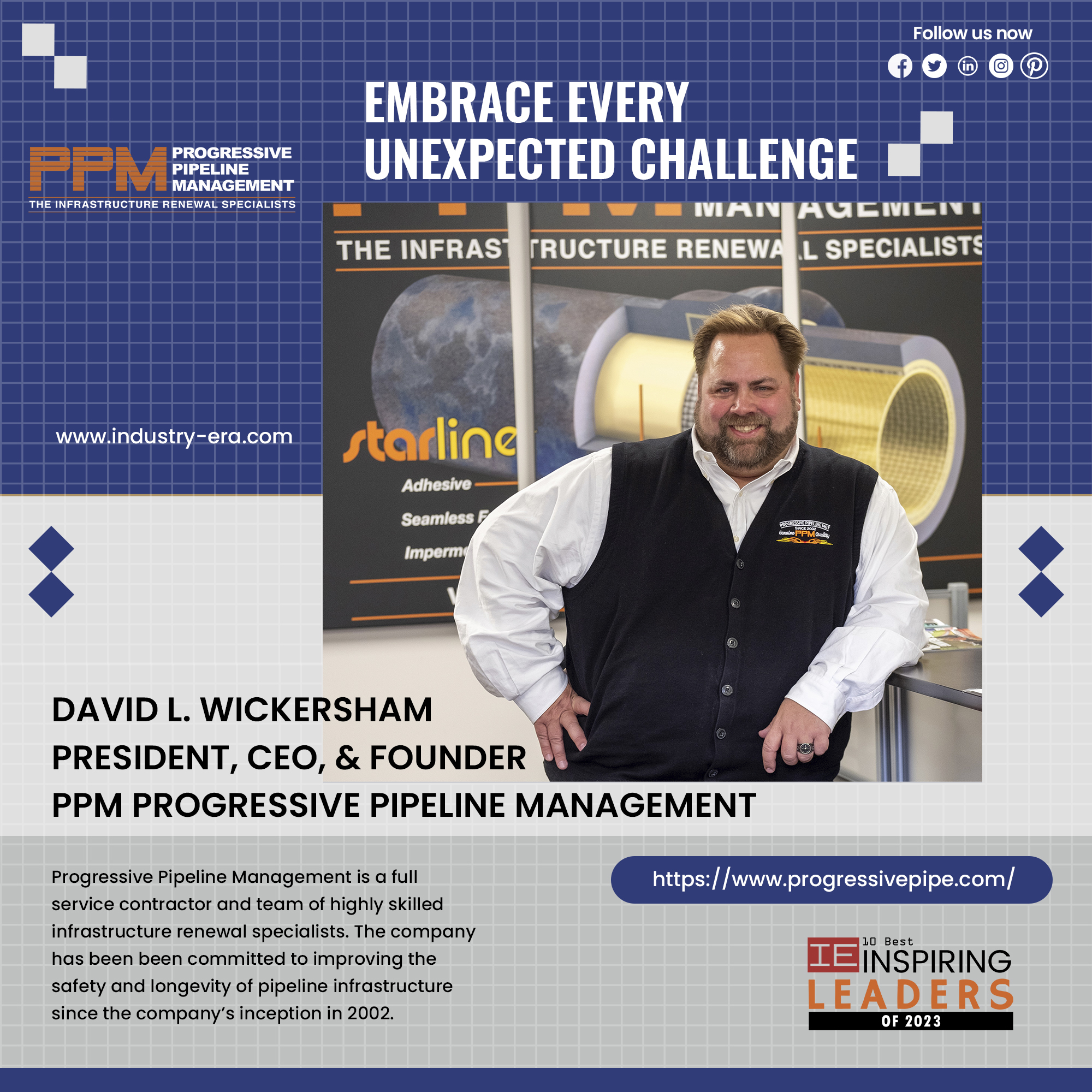 David L. Wickersham, President, CEO & Founder of Progressive Pipeline ...