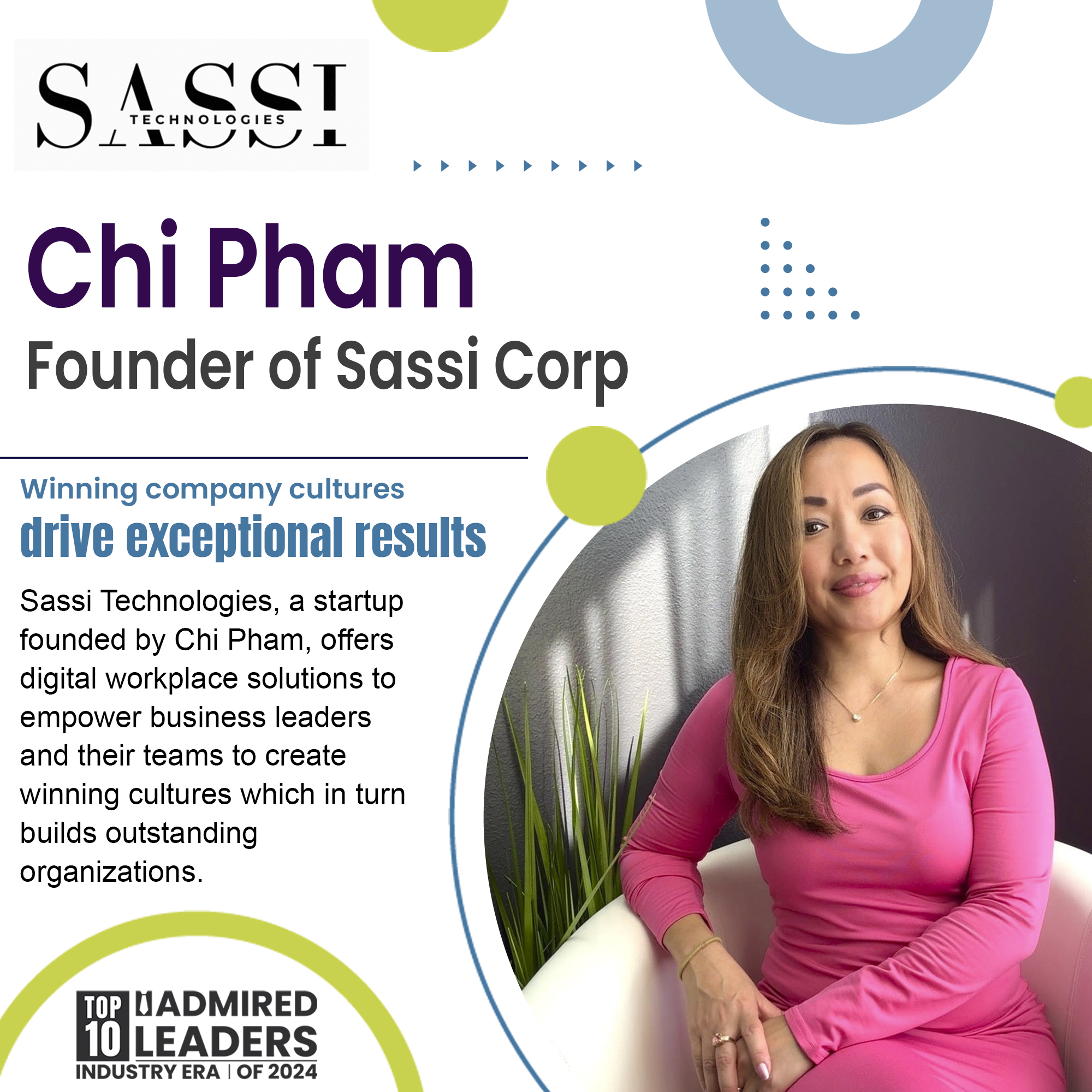 Chi Pham, Founder of Sassi Corp, Top 10 Admired Leaders of 2024 ...