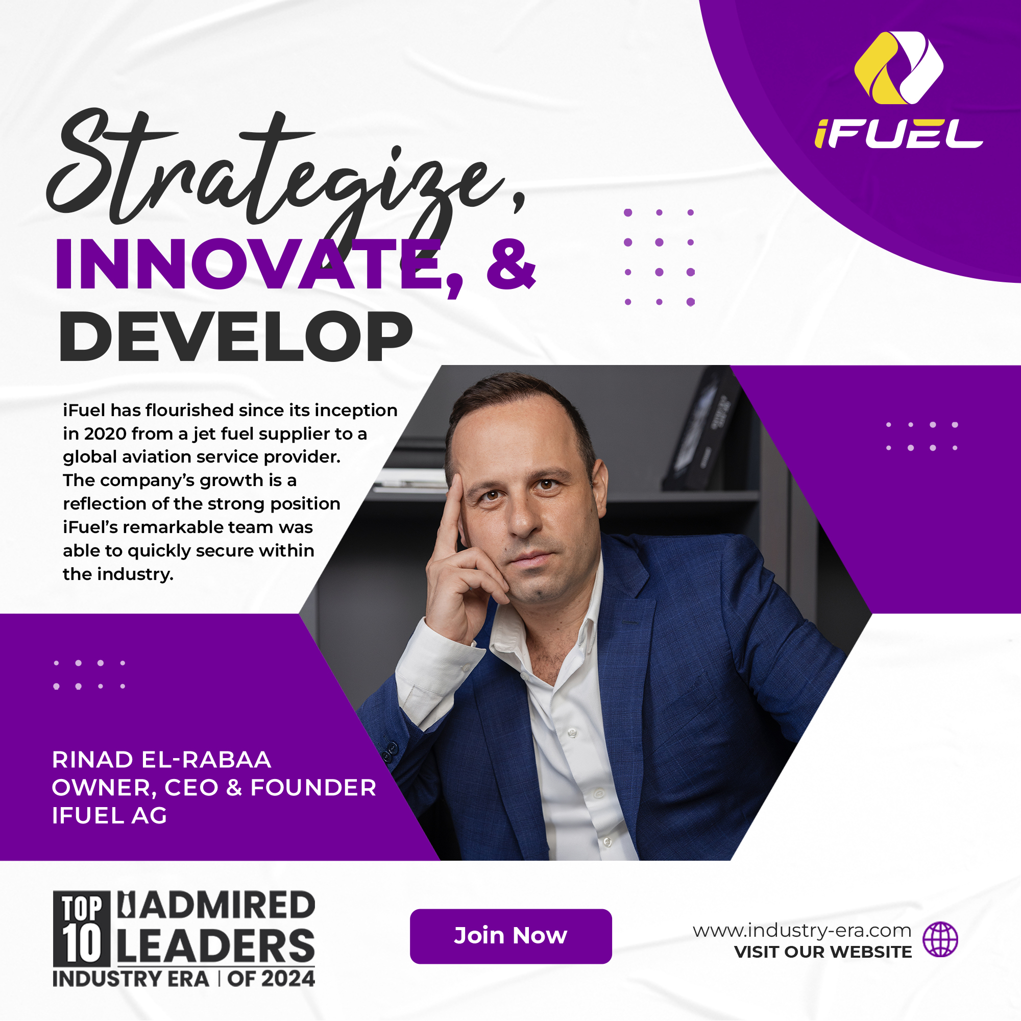 Rinad El-Rabaa, Owner, CEO & Founder of iFuel AG, Top 10 Admired ...